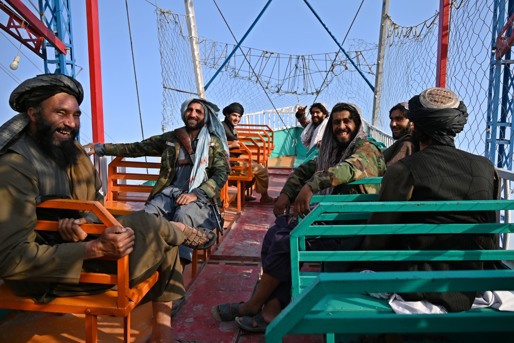 The Taliban in Playful Mood on Pirate Ship in Kabul | Al Bawaba