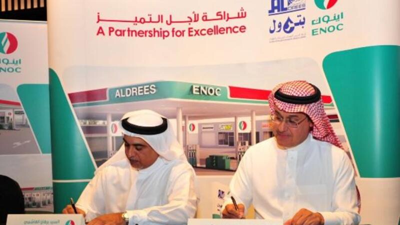 ENOC and Aldrees sign joint venture to establish service stations in ...